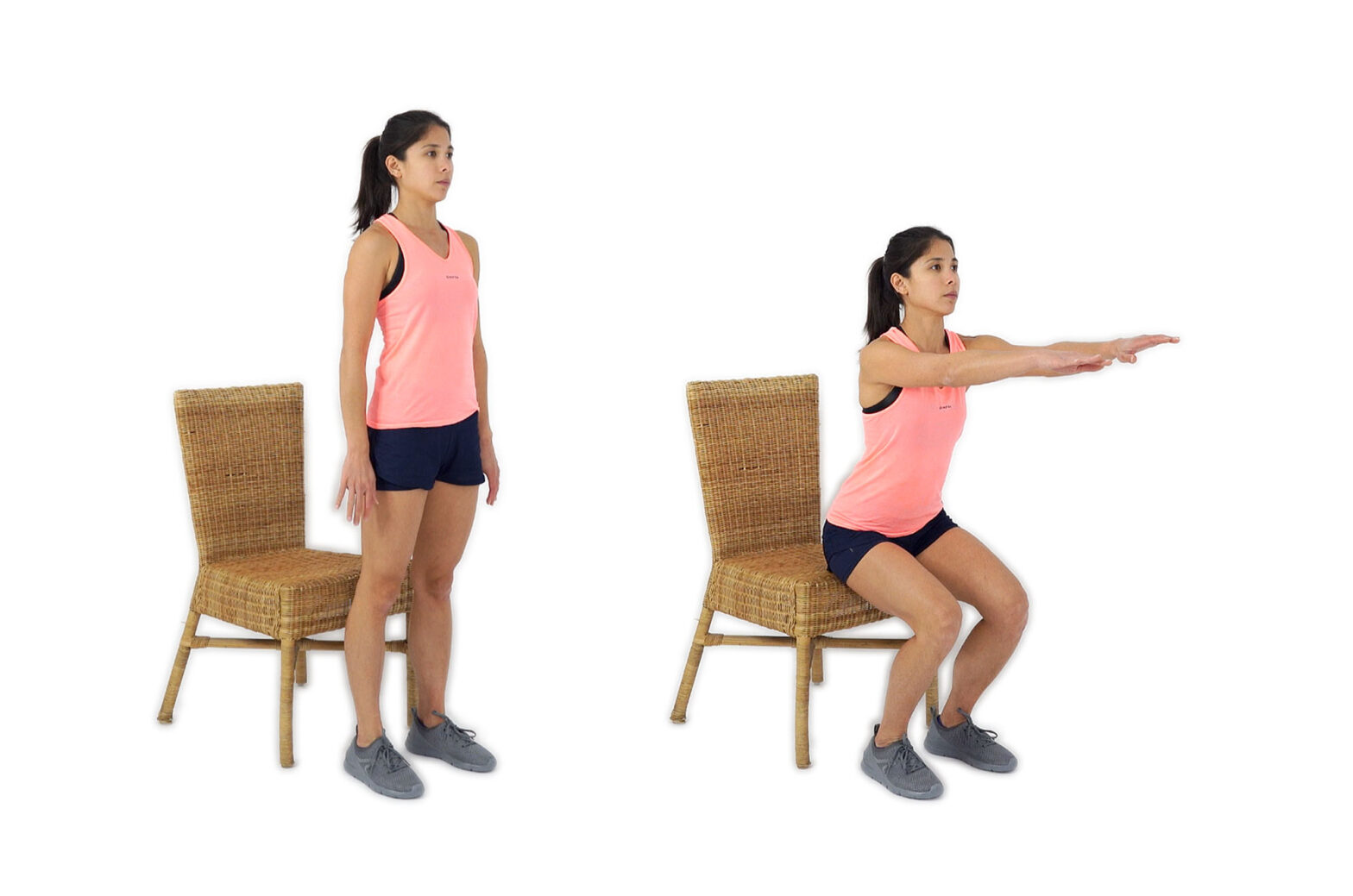 How to Do Chair Squats | Muscles Worked | Benefits