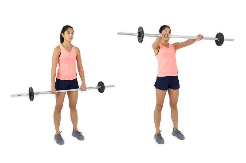 Front Barbell Raises | Hit My Macros