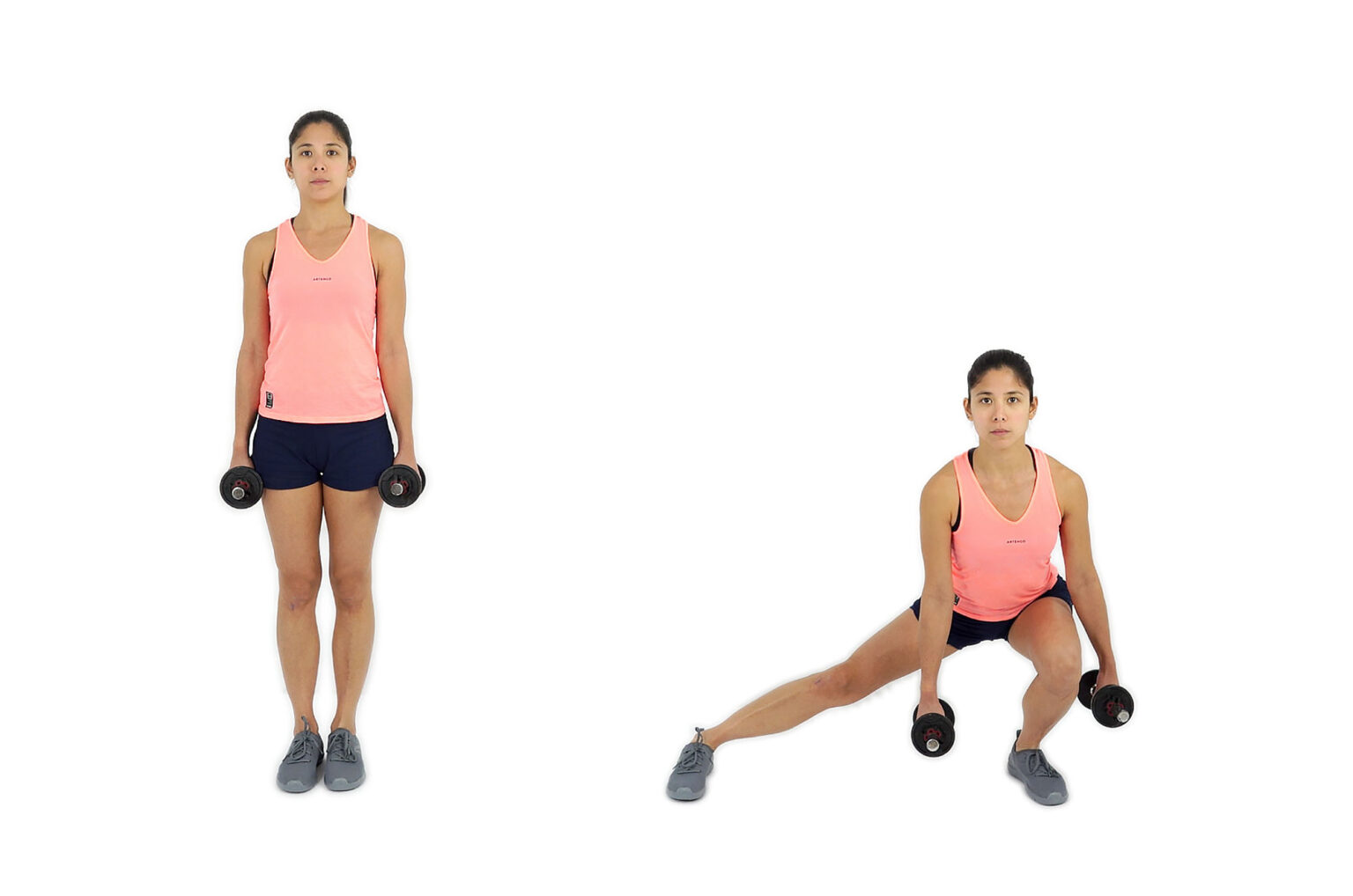 How to Do Lateral Dumbbell Lunges | Muscles Worked | Benefits