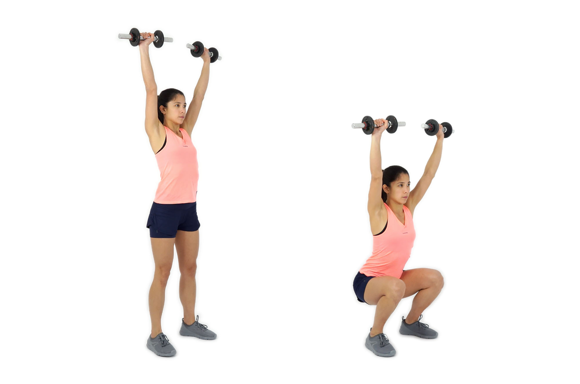 How to do Overhead Dumbbell Squats | Muscles Worked | Benefits