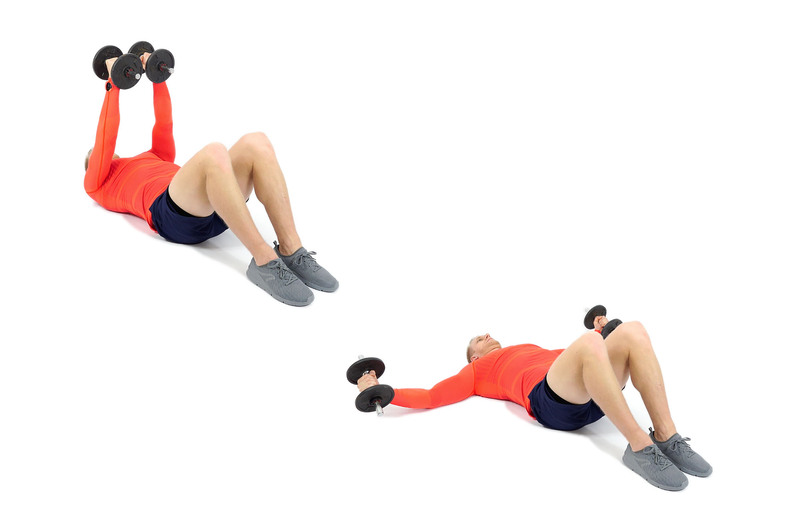 Dumbbell Floor Flyes | Hit My Macros