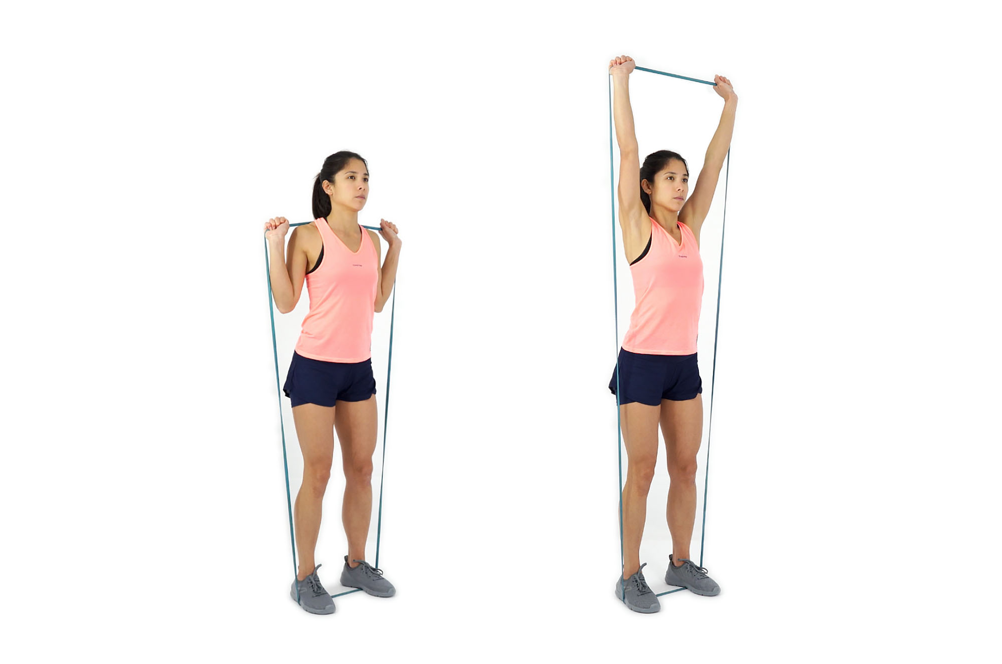 How to do Band Overhead Presses | Muscles Worked | Benefits